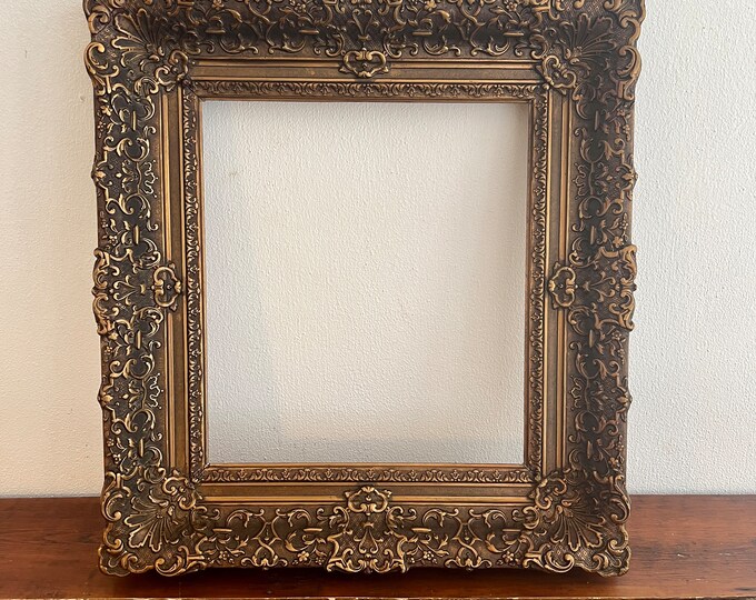 Antique Frame for a Painting, Vintage Gold Gesso Picture Frame, Antique ...