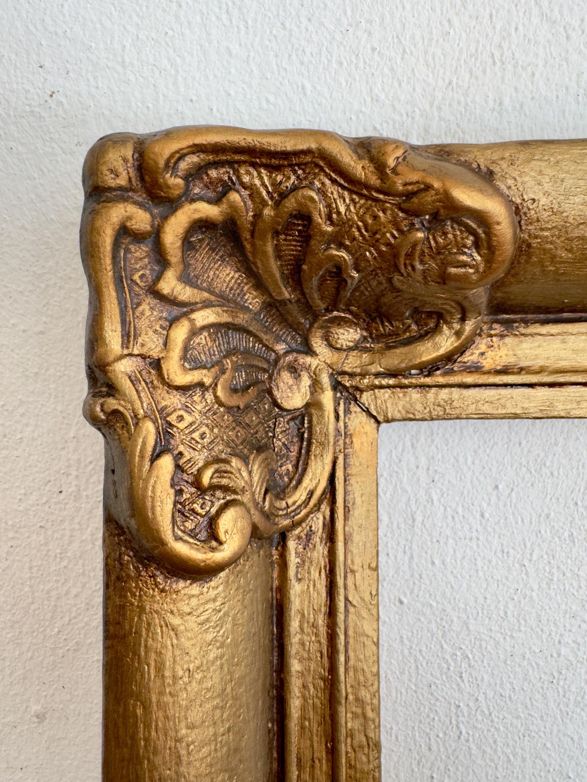 Large Gold Frame, Vintage Frame for a Painting, Ornate Frame, Gold ...