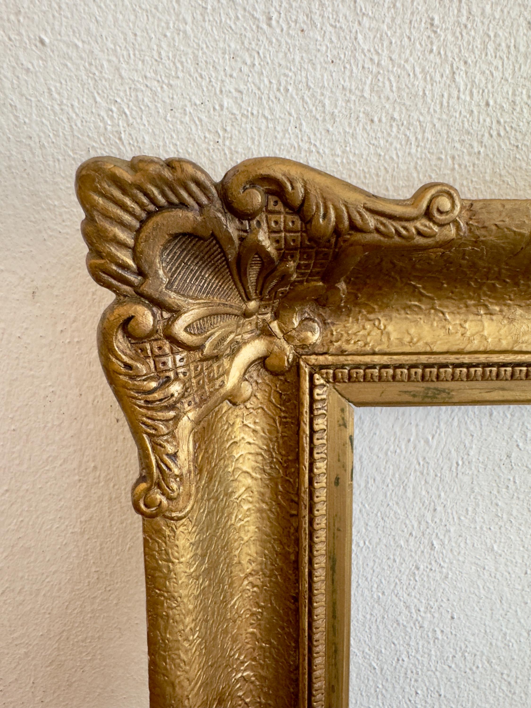 Ornate Gold Frame for a Painting, Gold Gesso Picture Frame, Vintage ...