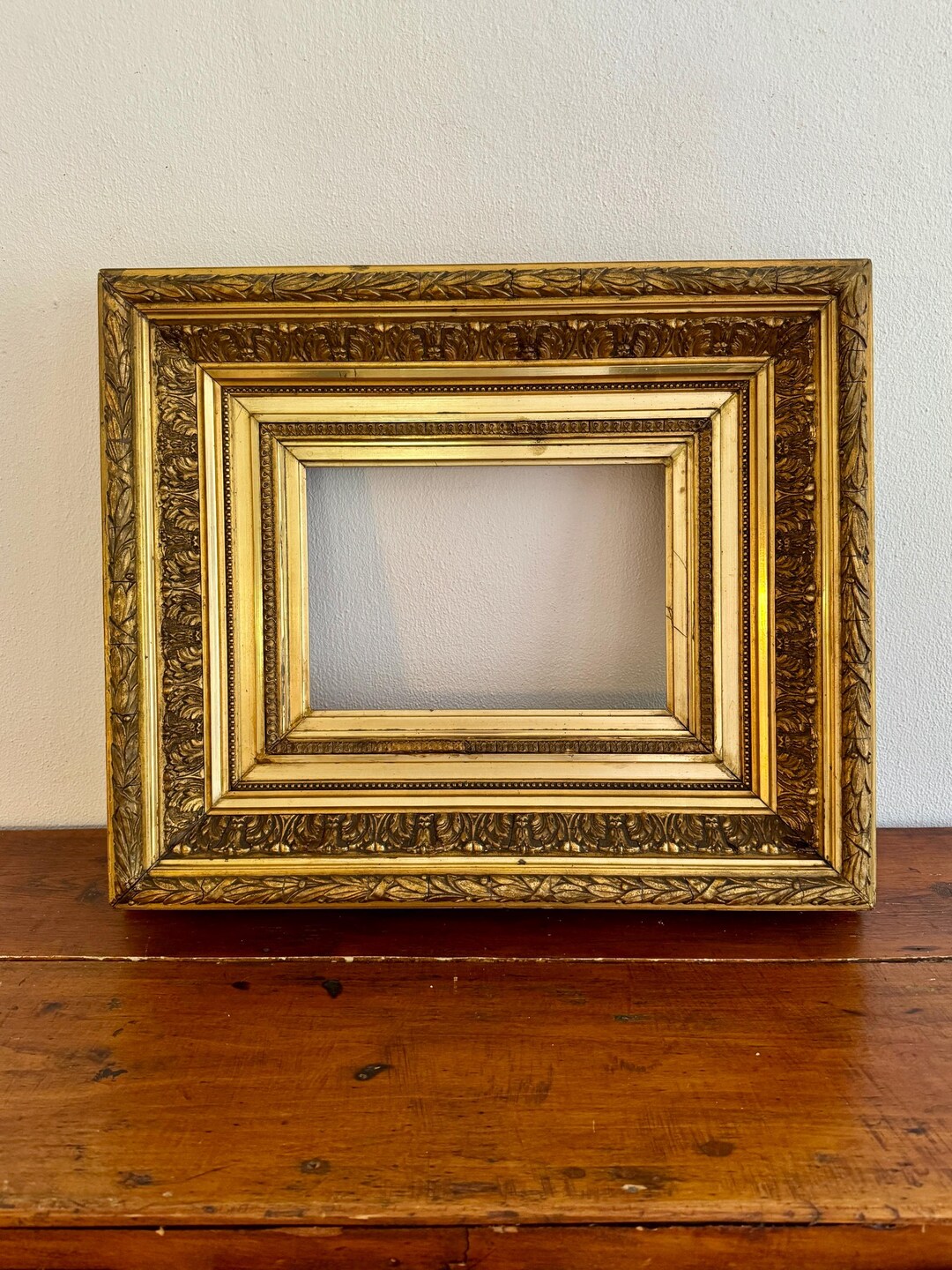 Antique Frame for a Painting, Gold Gesso, Gilt Picture Frame, Gold ...