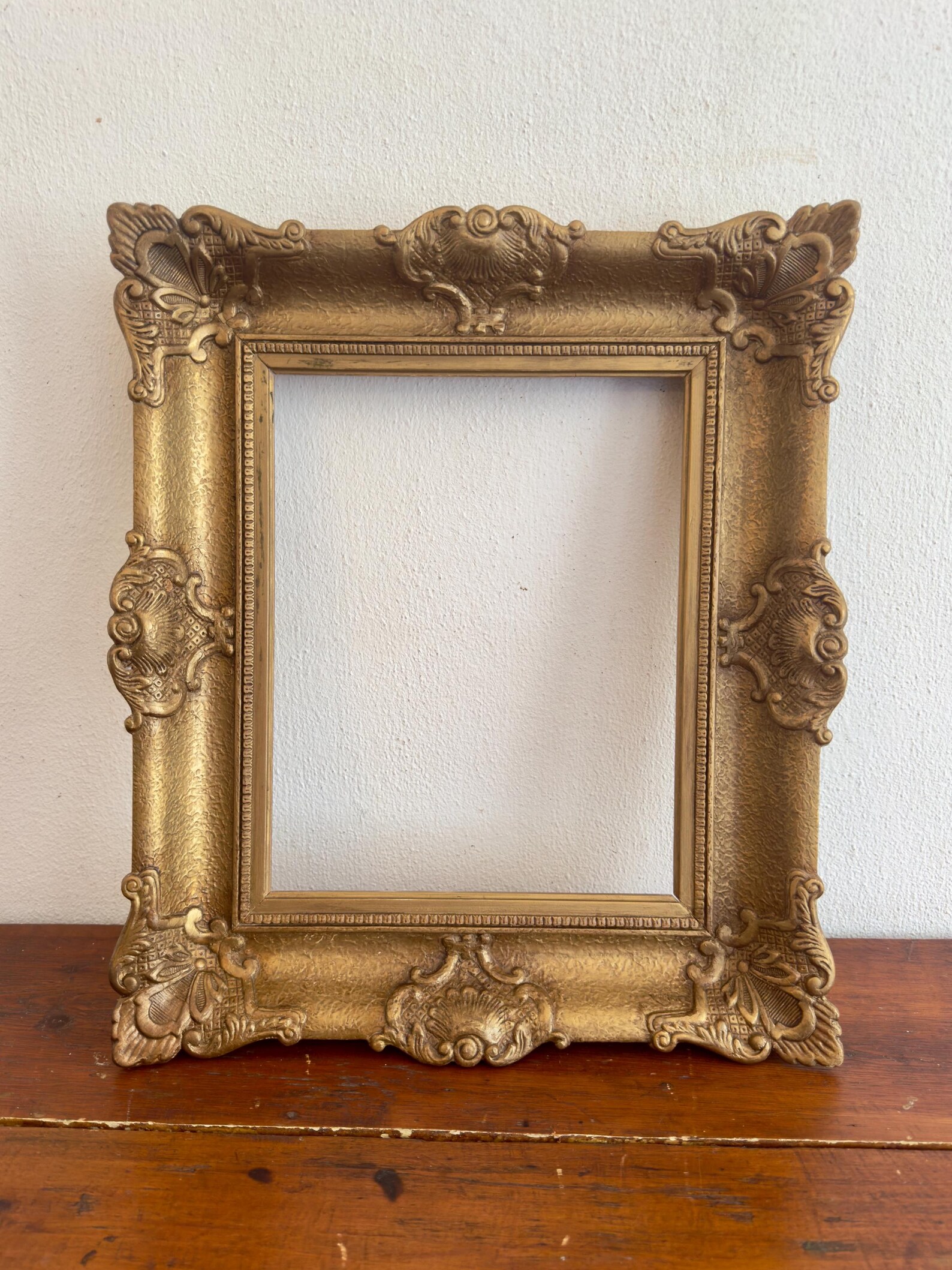 Ornate Gold Frame for a Painting, Gold Gesso Picture Frame, Vintage ...