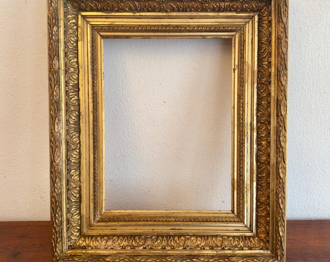 Antique Frame for Painting, Gesso Frame, Antique Gold, Gilded Picture ...