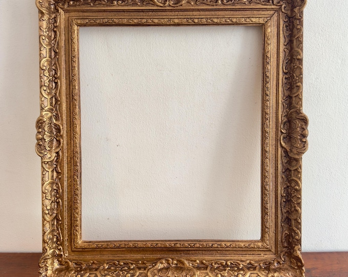 Large Gold Gesso Frame, Vintage Frame for a Painting, Ornate Frame ...