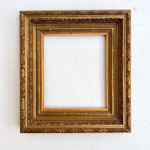 Antique Gold Frame, Gold Gesso Frame, Gold Picture Frame, Gilded Frame ...
