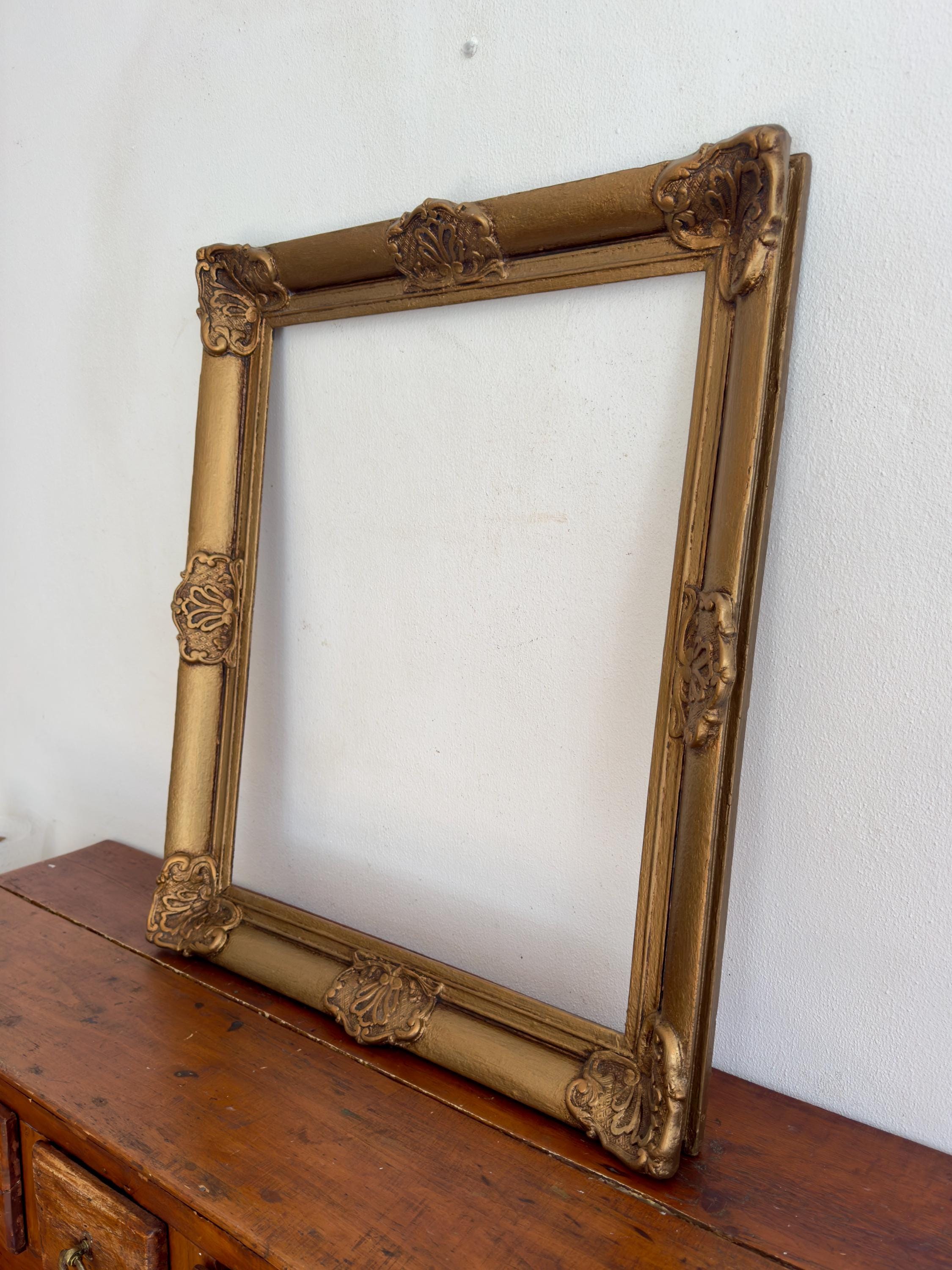 Large Gold Frame, Vintage Frame for a Painting, Ornate Frame, Gold ...