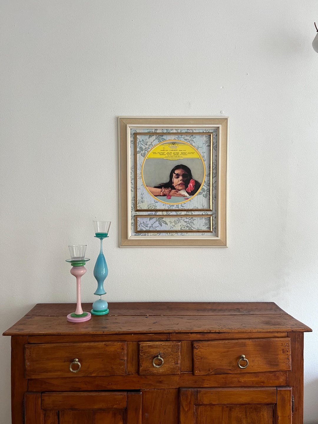 Framed Carmen Opera Record Cover Art | Vintage 1950s Glamour Home Decor ...