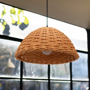Small Rattan Pendant Light, Wicker Rattan Lampshade, Rattan Natural ...