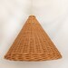 Rattan Lamp Shade Cone Pendant Lamp Shade Woven Pendant - Etsy