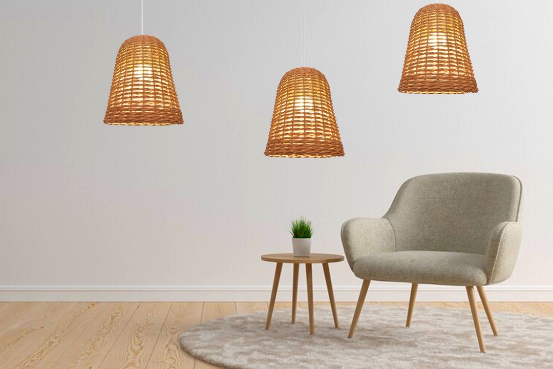 Set 3 Fish Trap Pendant Lamp Shade Free Delivery. Handmade - Etsy