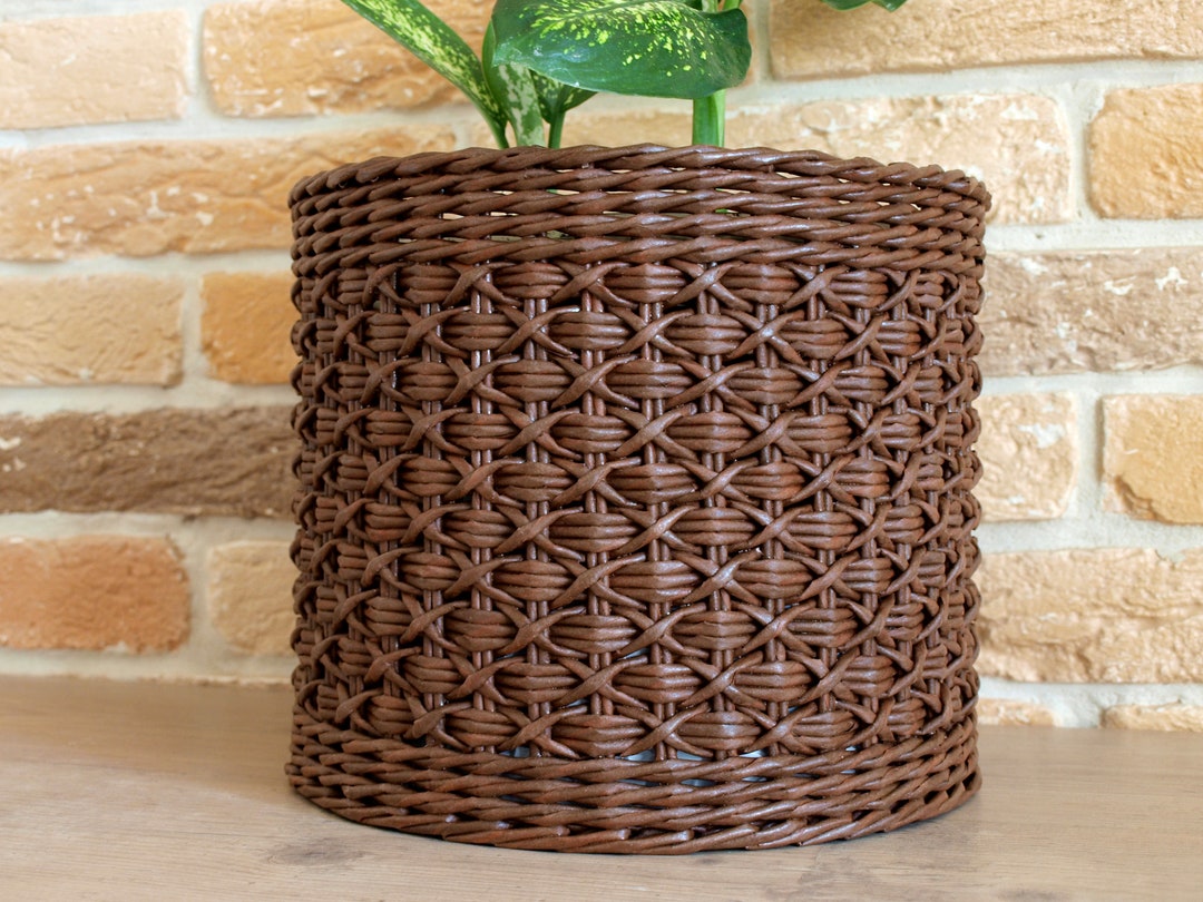 Large Plant Basket. Wicker Basket Planter. Boho Plant Holder Indoor for ...
