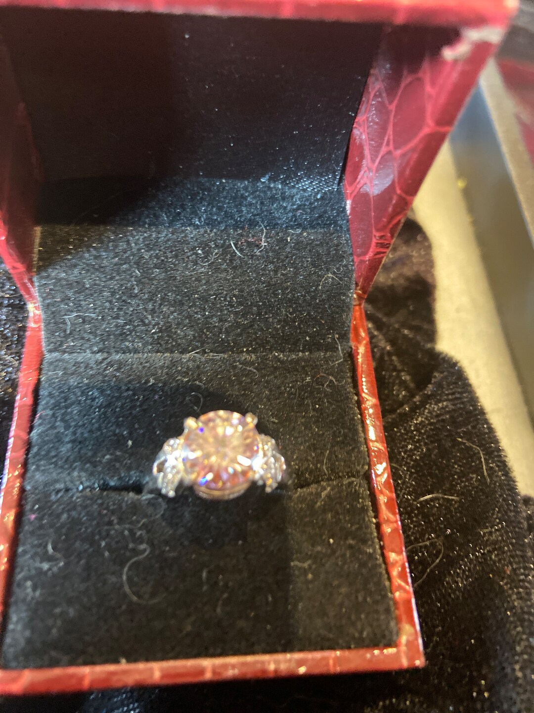 Light Pink 5 Cts Genuine Diamond Ring - Etsy