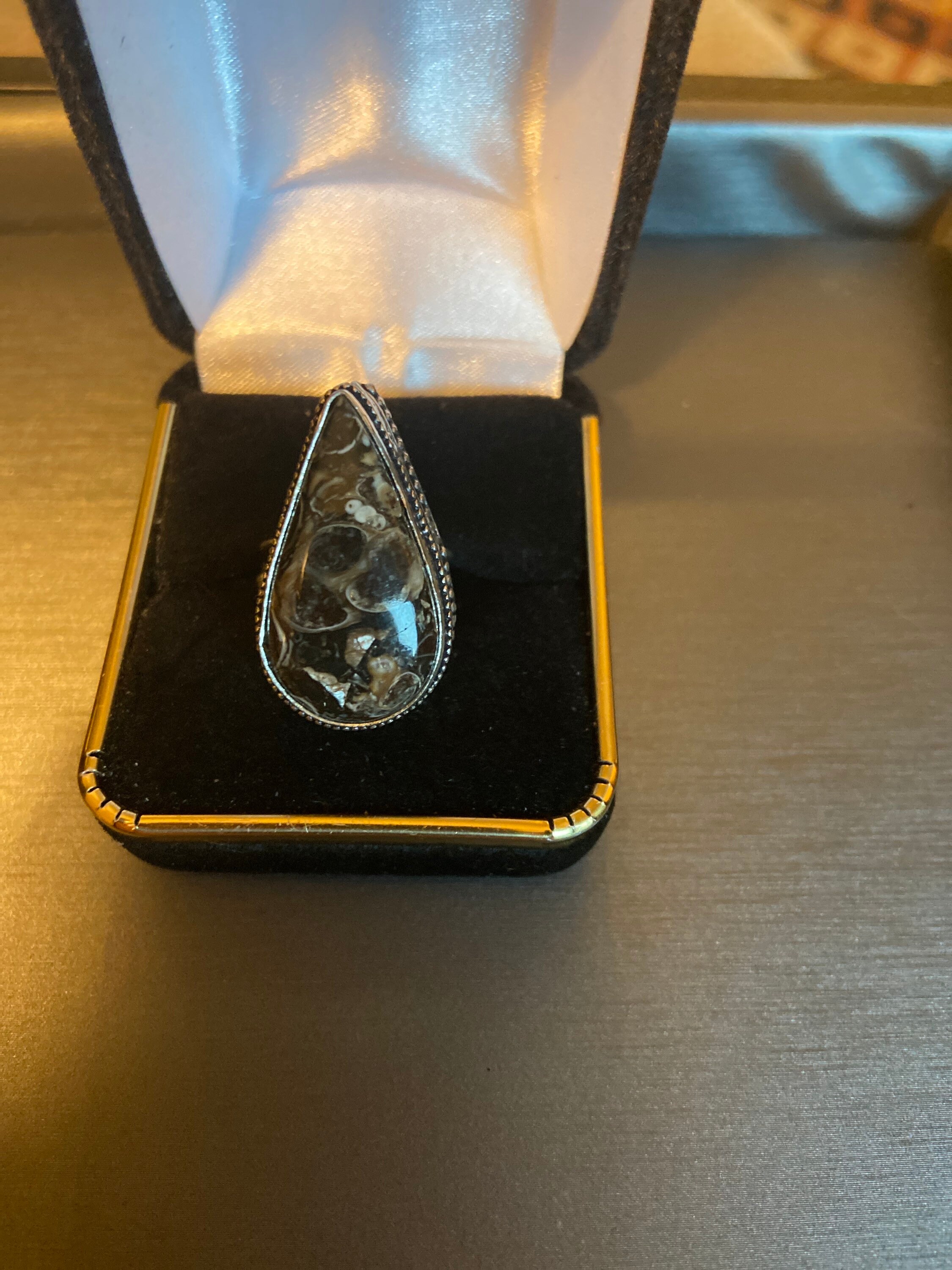 Turtella Jasper Sterling Silver Ring Size 6 - Etsy UK