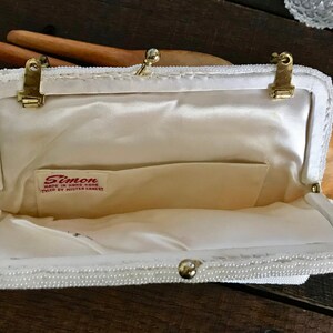 Vintage Simon Beaded Purse Made in Hong Kong White Micro | Etsy