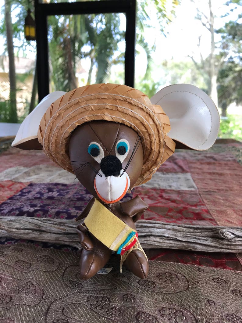 Vintage Jestia TKR Vinyl Mexican Mouse Vinyl Doll Made in - Etsy