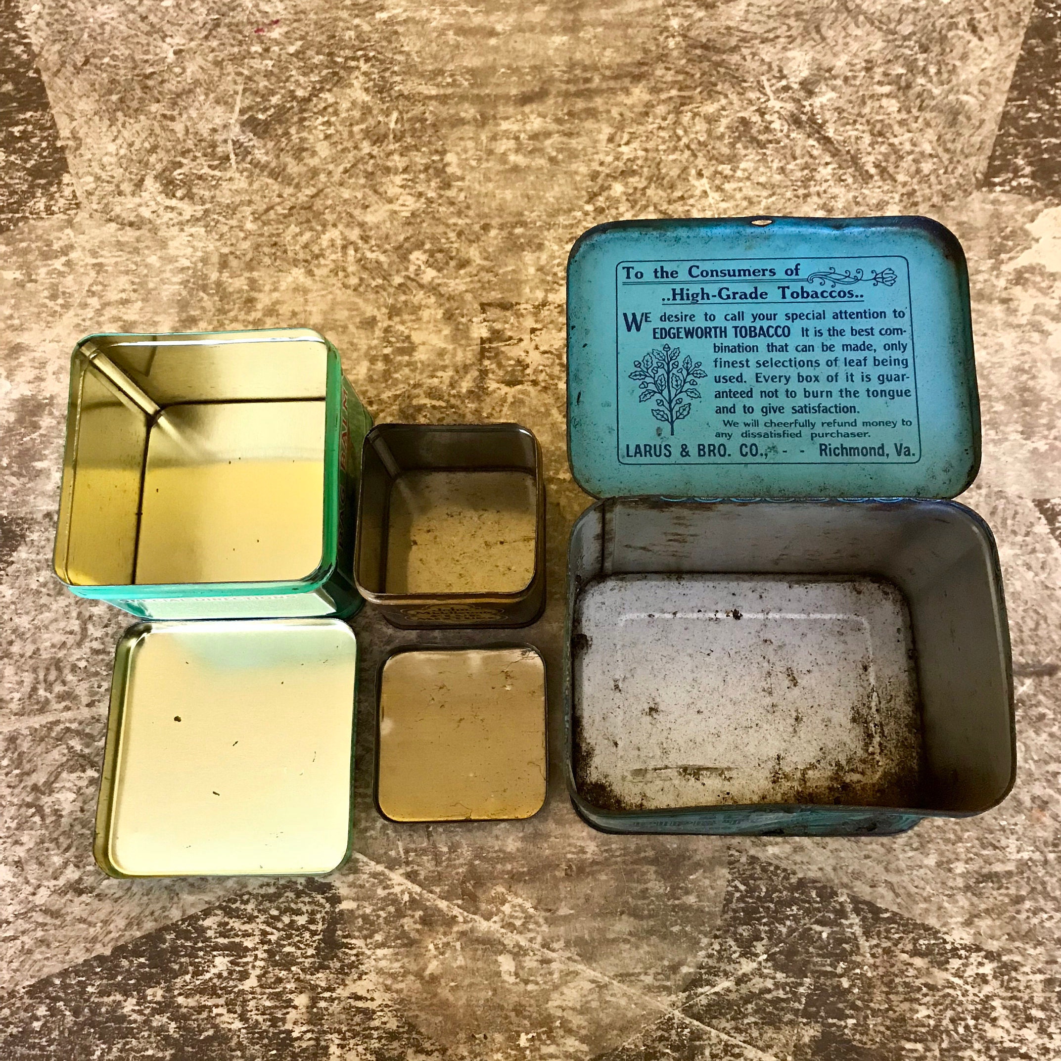 Vintage Tobacco Tin Collection of 3 Edgeworthjohn | Etsy