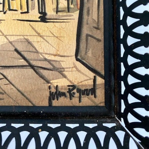 Vintage Paris Watercolor Print by John R. Good, Mid Century Art - Etsy