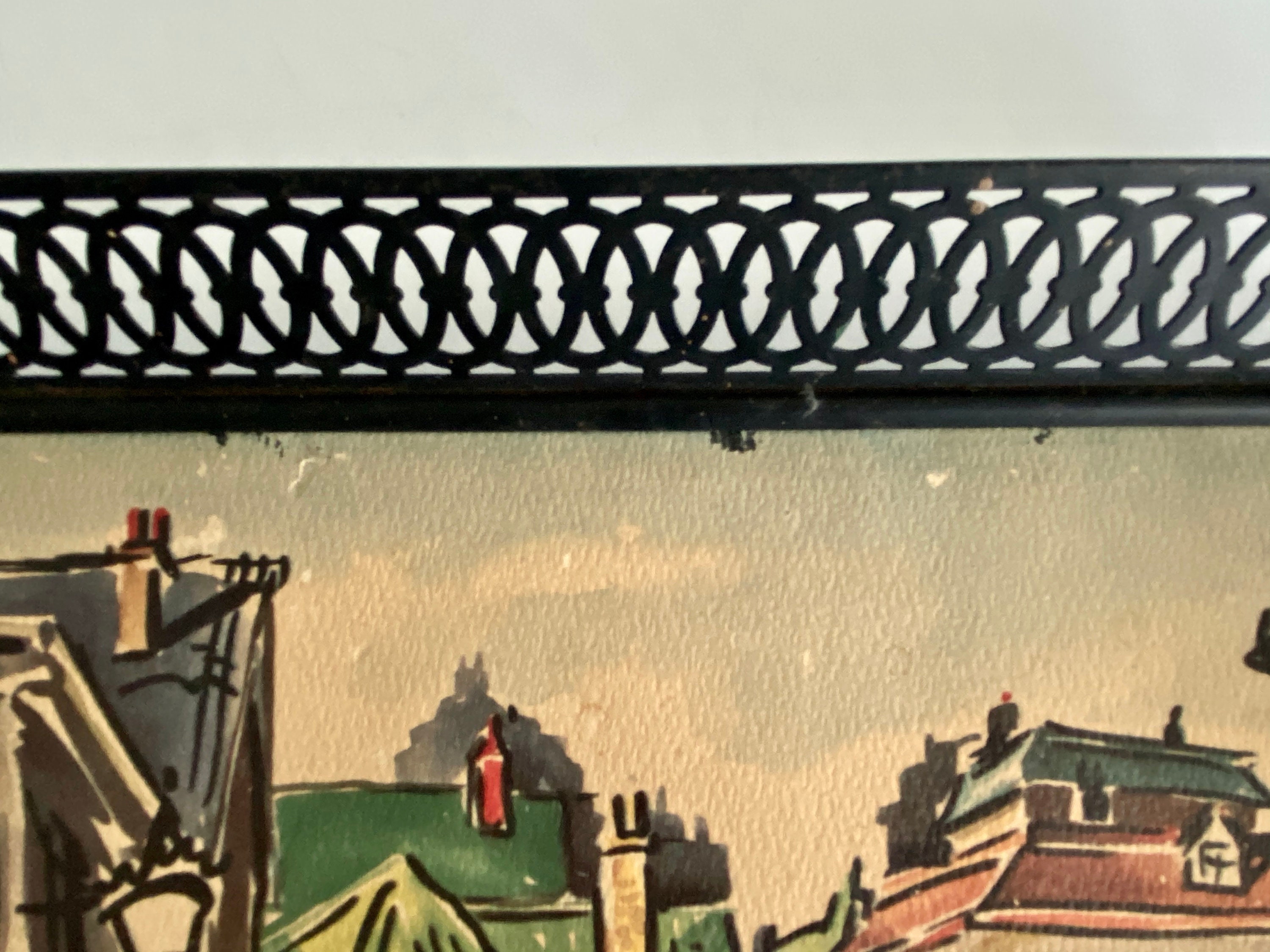 Vintage Paris Watercolor Print by John R. Good Mid Century | Etsy