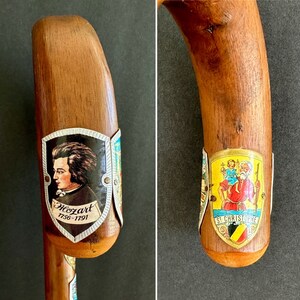 Vintage Walking Stick Cane With 22 Badges Medallions - Etsy