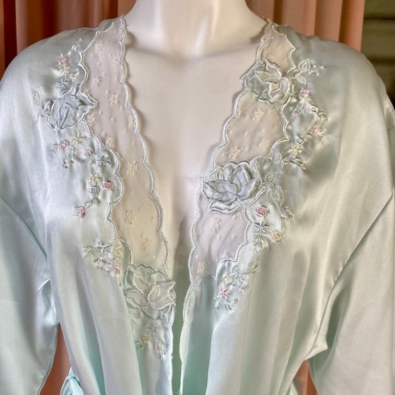 Light Turquoise Vintage Nightgown & Night Robe - Gem