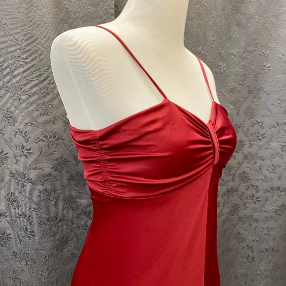 Deep Maroon Red Maxi Dress with Matching Cropped Jack… - Gem