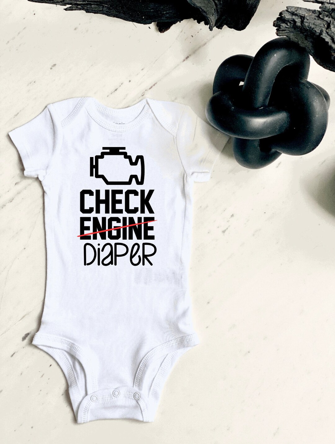 Check Engine/diaper Car Enthusiast Baby Bodysuit - Etsy