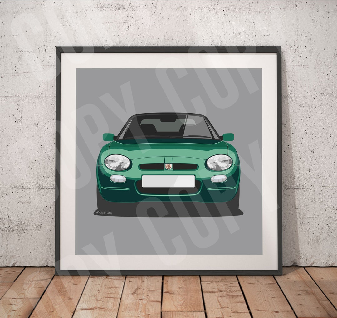MG MGF Artwork Print Add Reg & Colour Frame Not Included - Etsy
