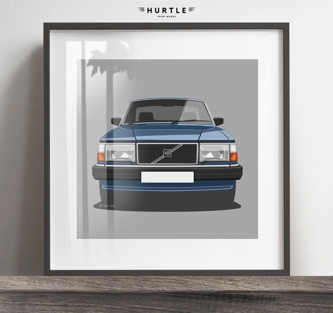 Volvo 245 , 240 Artwork Print, Add Reg & Colour, Frame Not Included ...