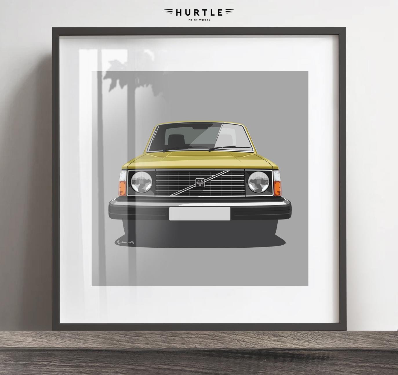 Volvo 240, 245 Artwork Print, Add Reg & Colour, Frame Not Included ...