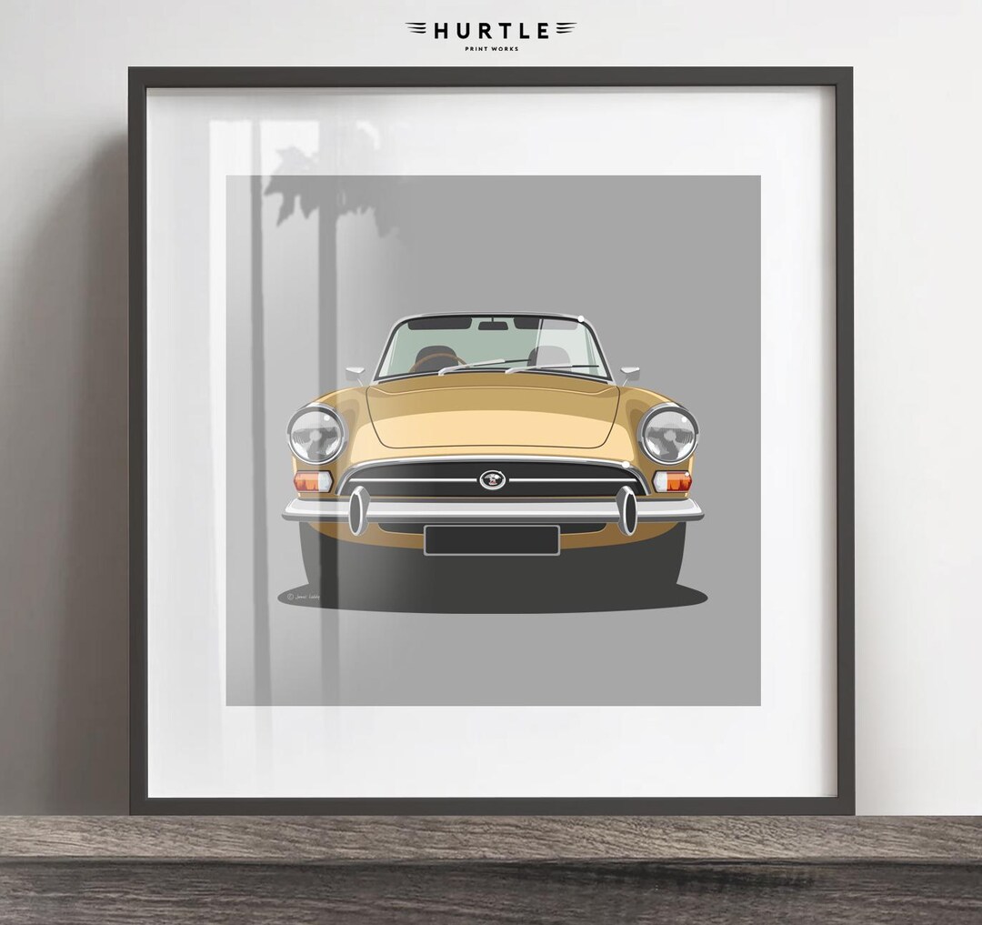 Sunbeam Alpine Artwork Print, Add Reg & Colour, Frame Not Included ...