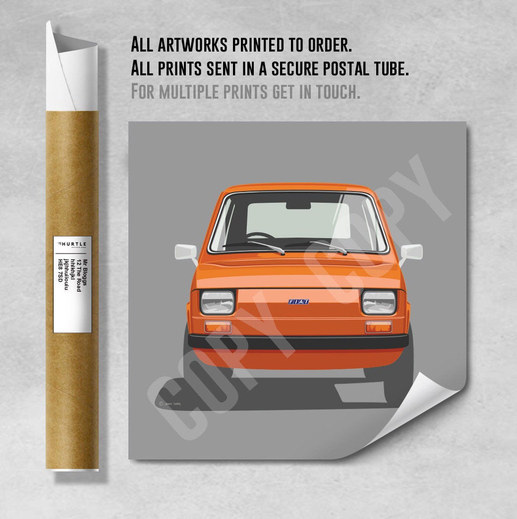 Volvo 240, 245 Artwork Print, Add Reg & Colour, Frame Not Included ...