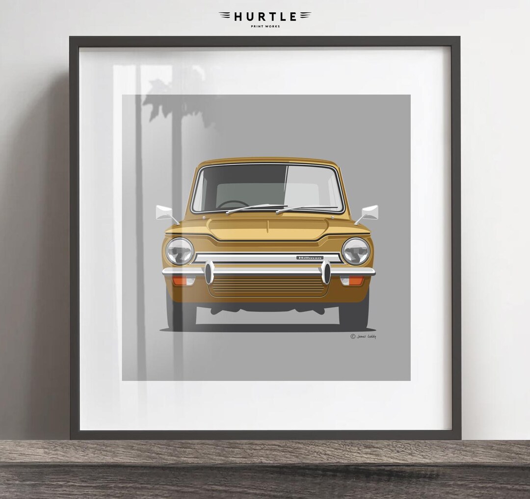 Hillman Imp Artwork Print, Add Reg & Colour, Frame Not Included, Wall ...