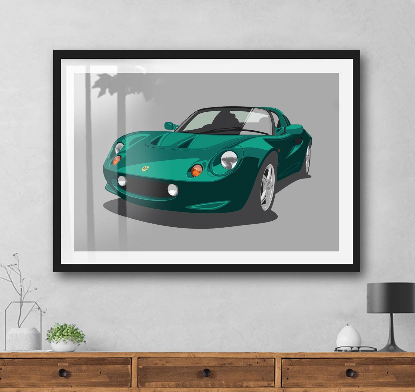 Lotus Elise S1 Artwork Print, Add Reg & Colour, Frame Not Included ...
