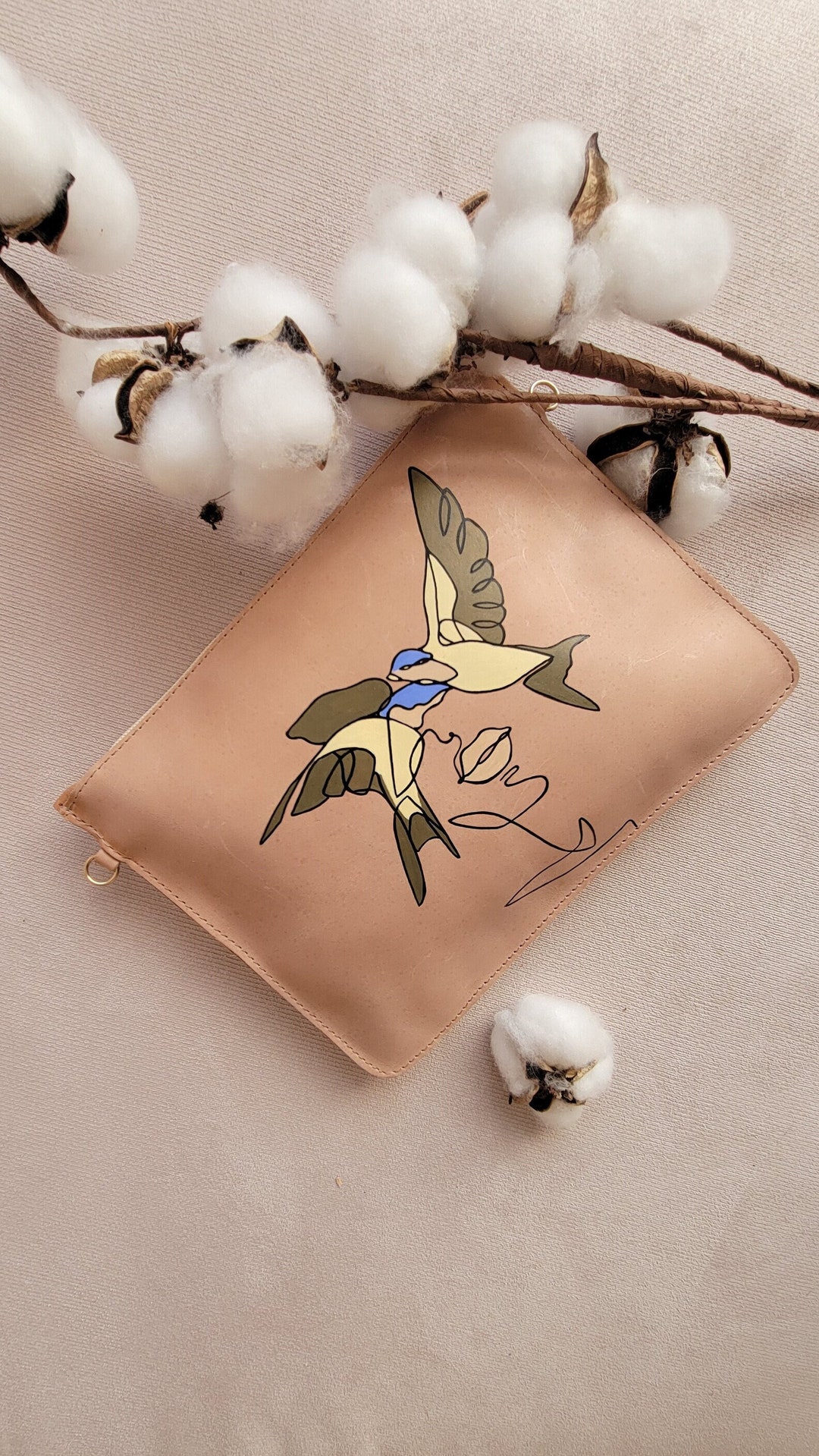 Painted Pouch, One Line Bag, One Line Art, Custom Purse, One Line ...