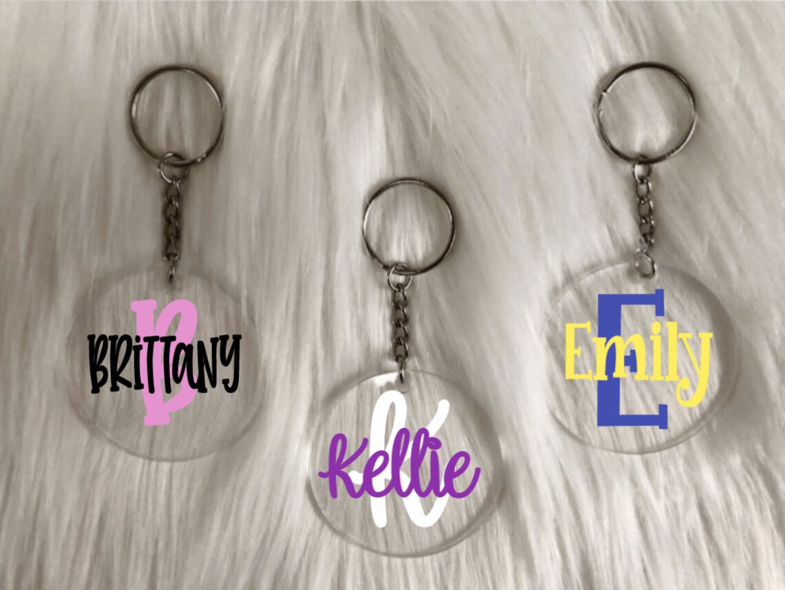 Customized Name Keychains Custom Keychain Personalized Name | Etsy