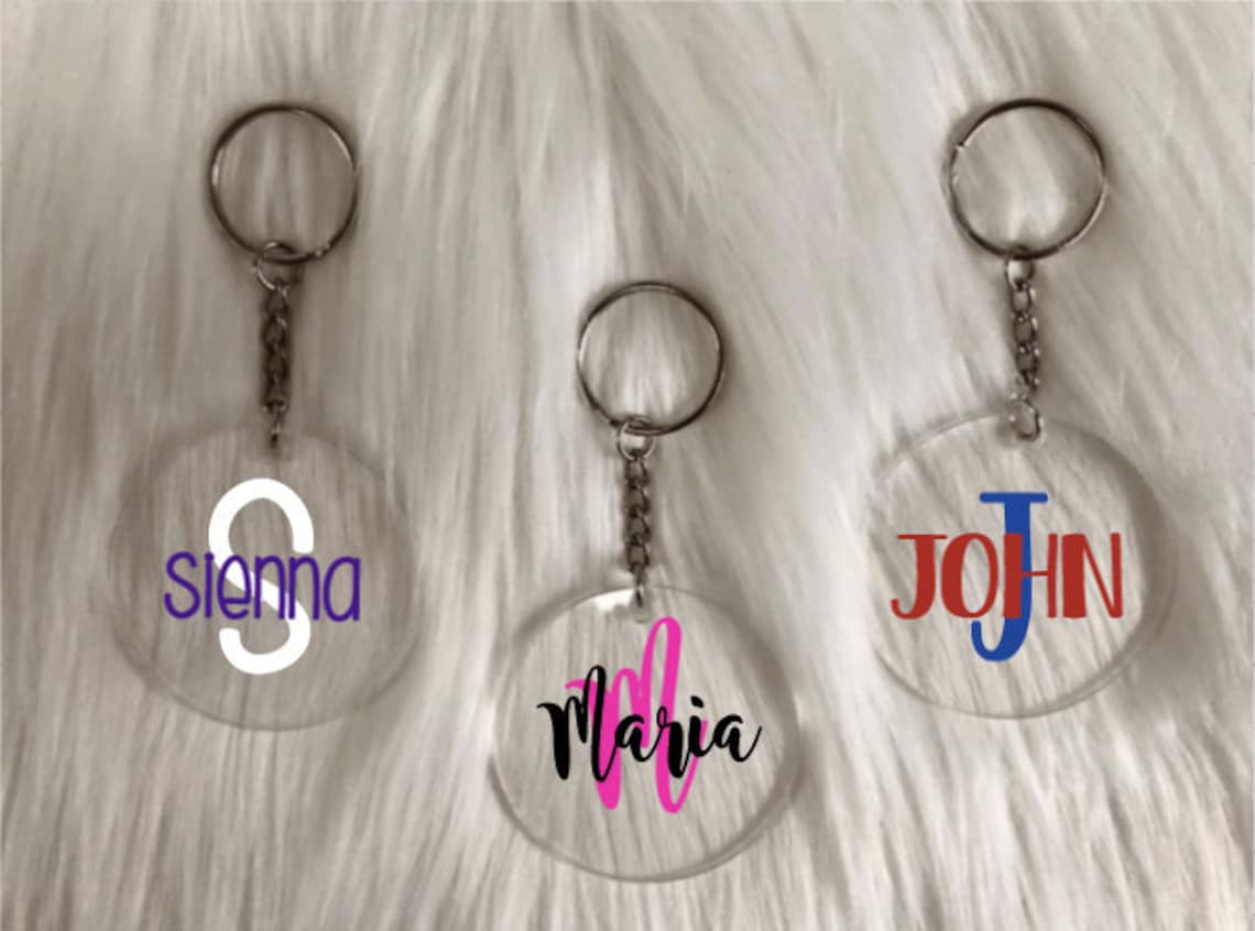 Customized Name Keychains Custom Keychain Personalized Name | Etsy