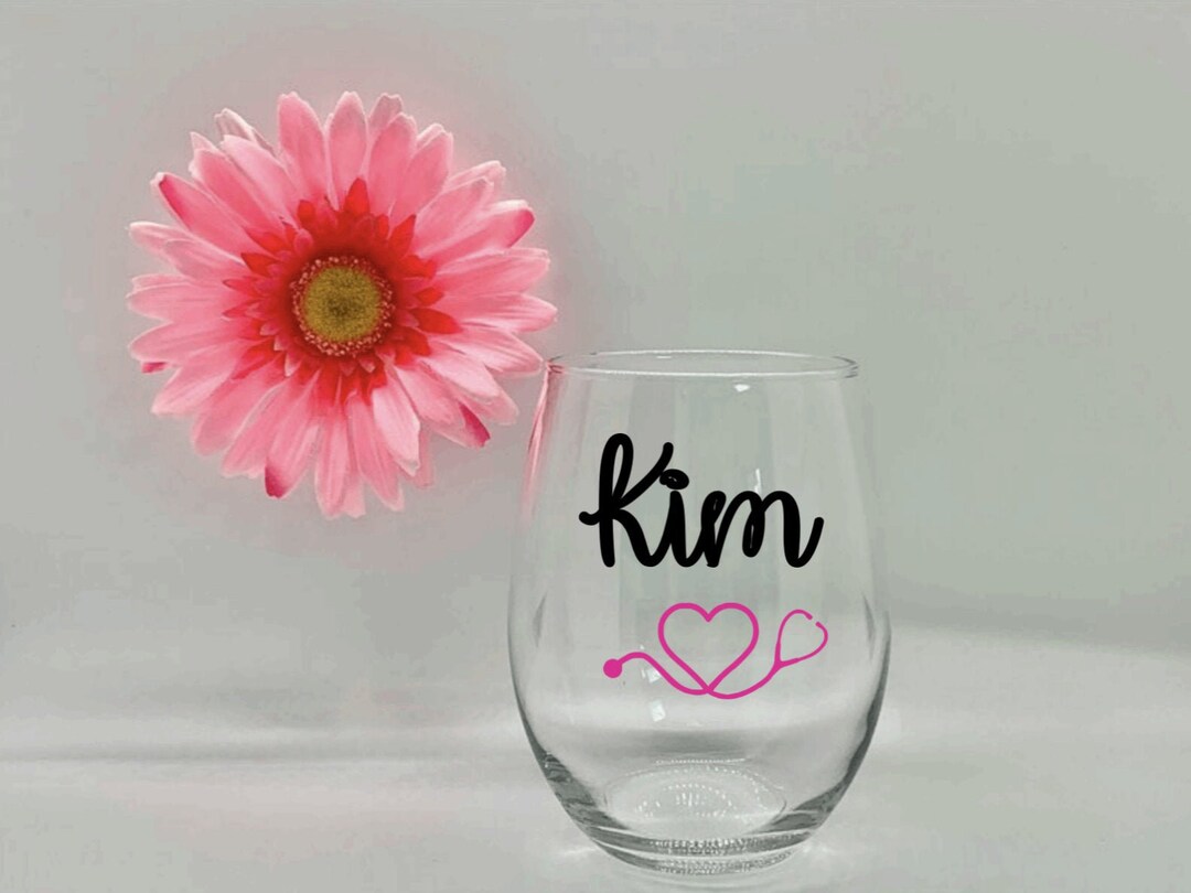 Nurse Wine Glass T For Nurse Personalized Nurse T Nurse Appreciation T Personalized