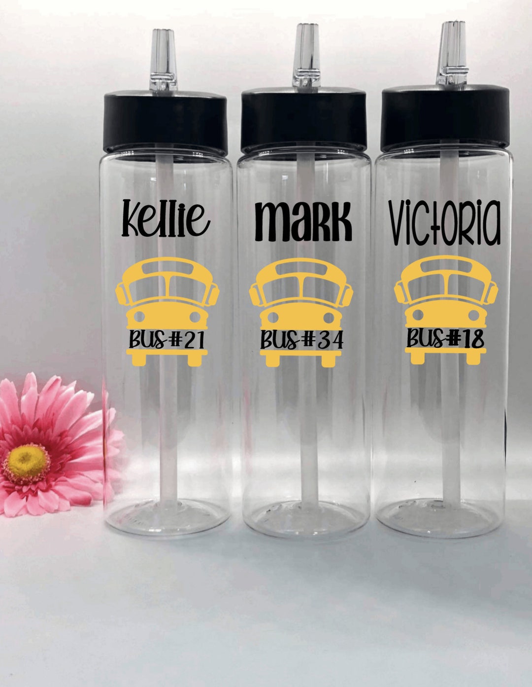 Bus Driver Water Bottle School Bus Tumbler With Straw Bus Driver ...