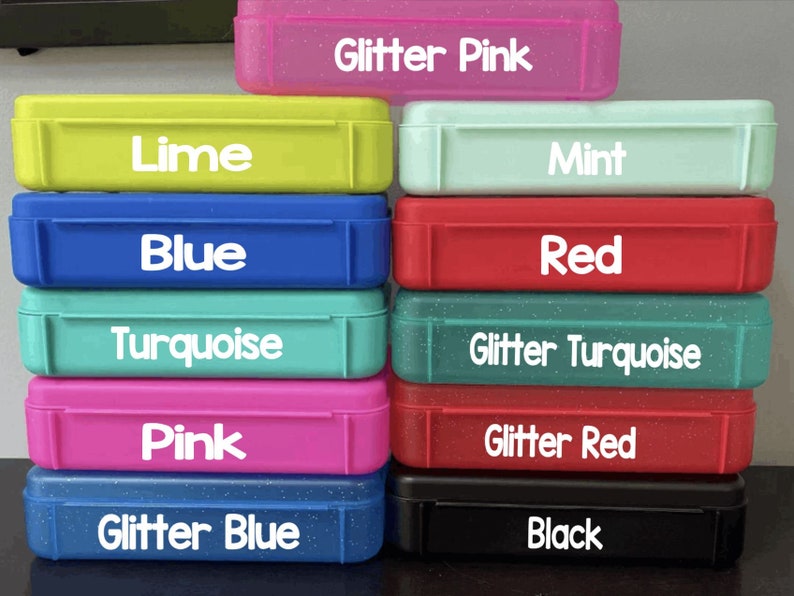 Personalized Pencil Box School Supplies Plastic School Box - Etsy