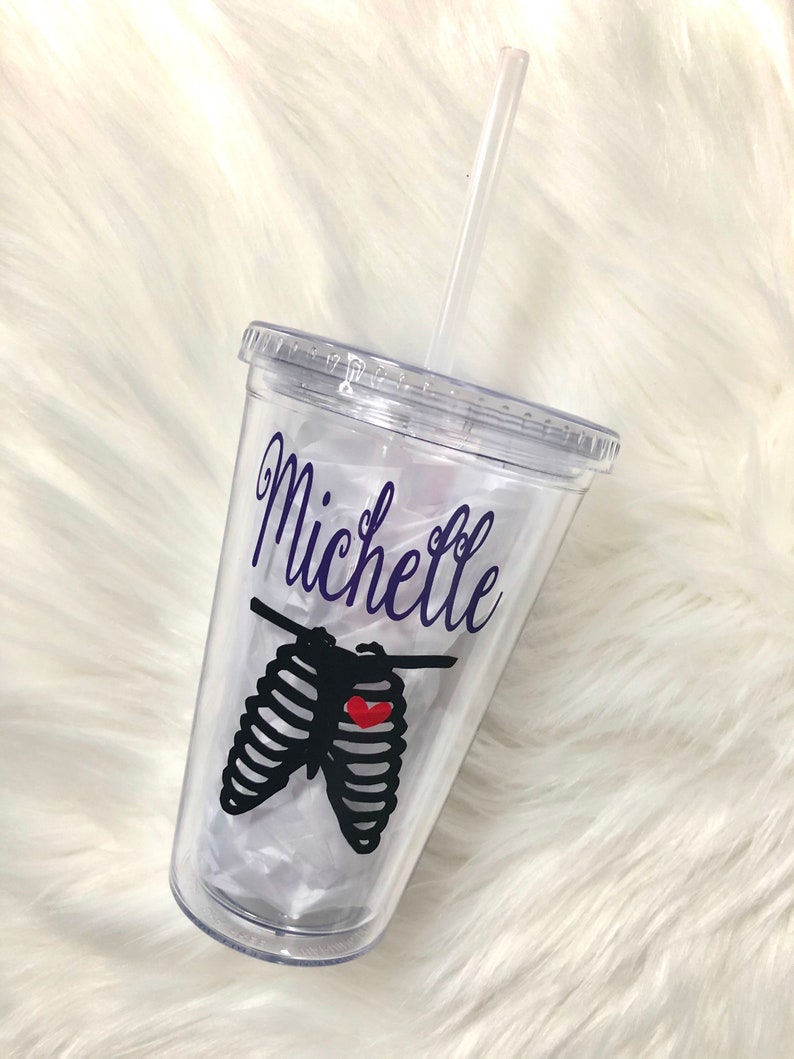 Tumbler With Straw Radiology Tech Tumbler Xray Tech Gift Radiology Tech ...