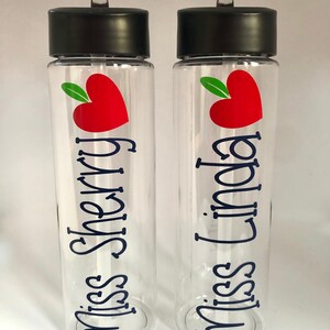 Custom Teacher Gift Teacher Water Bottle Personalized Teacher Gift ...