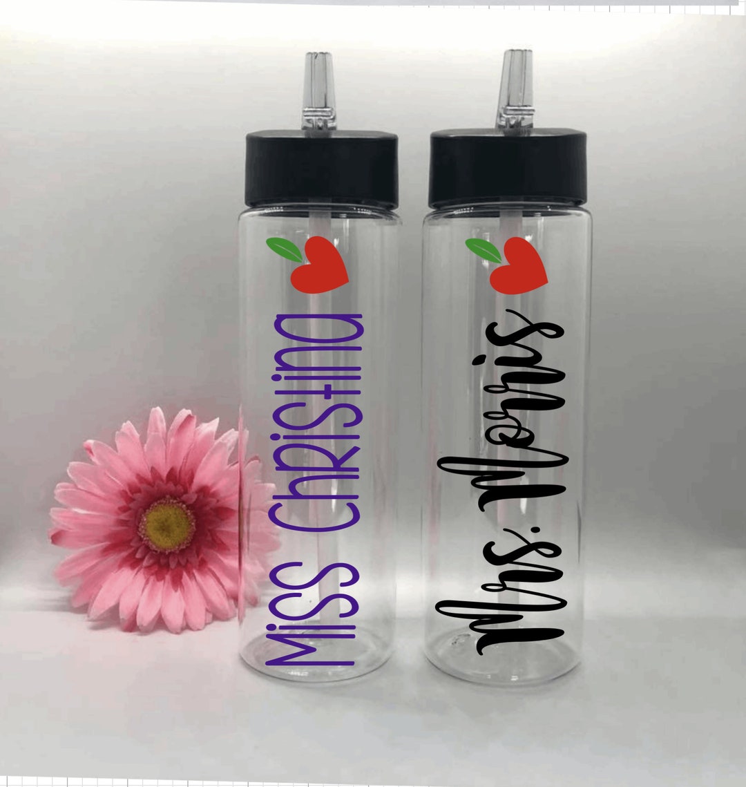 Custom Teacher Gift Teacher Water Bottle Personalized Teacher Gift ...