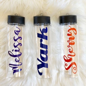 Personalized Water Bottle With Name and Water Tracker Motivational Time ...