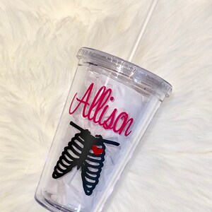 Tumbler With Straw Radiology Tech Tumbler Xray Tech Gift Radiology Tech ...