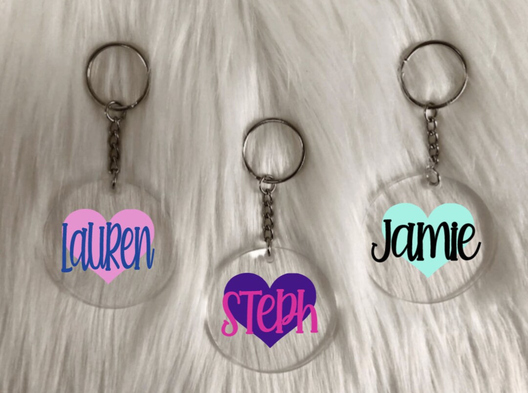 Customized Name Keychains Custom Keychain Personalized Name Keychain ...