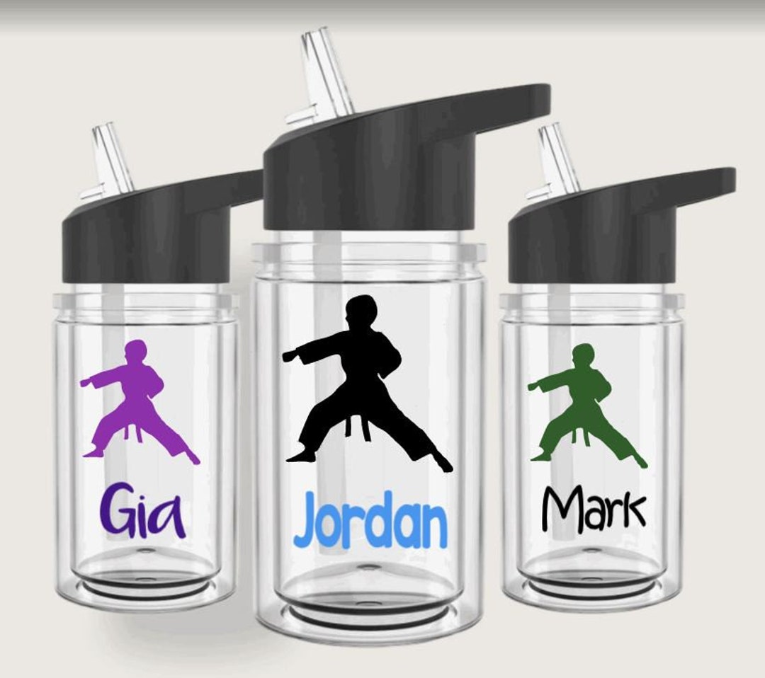Personalized Karate Water Bottle Karate Party Favors Martial Arts Cup ...