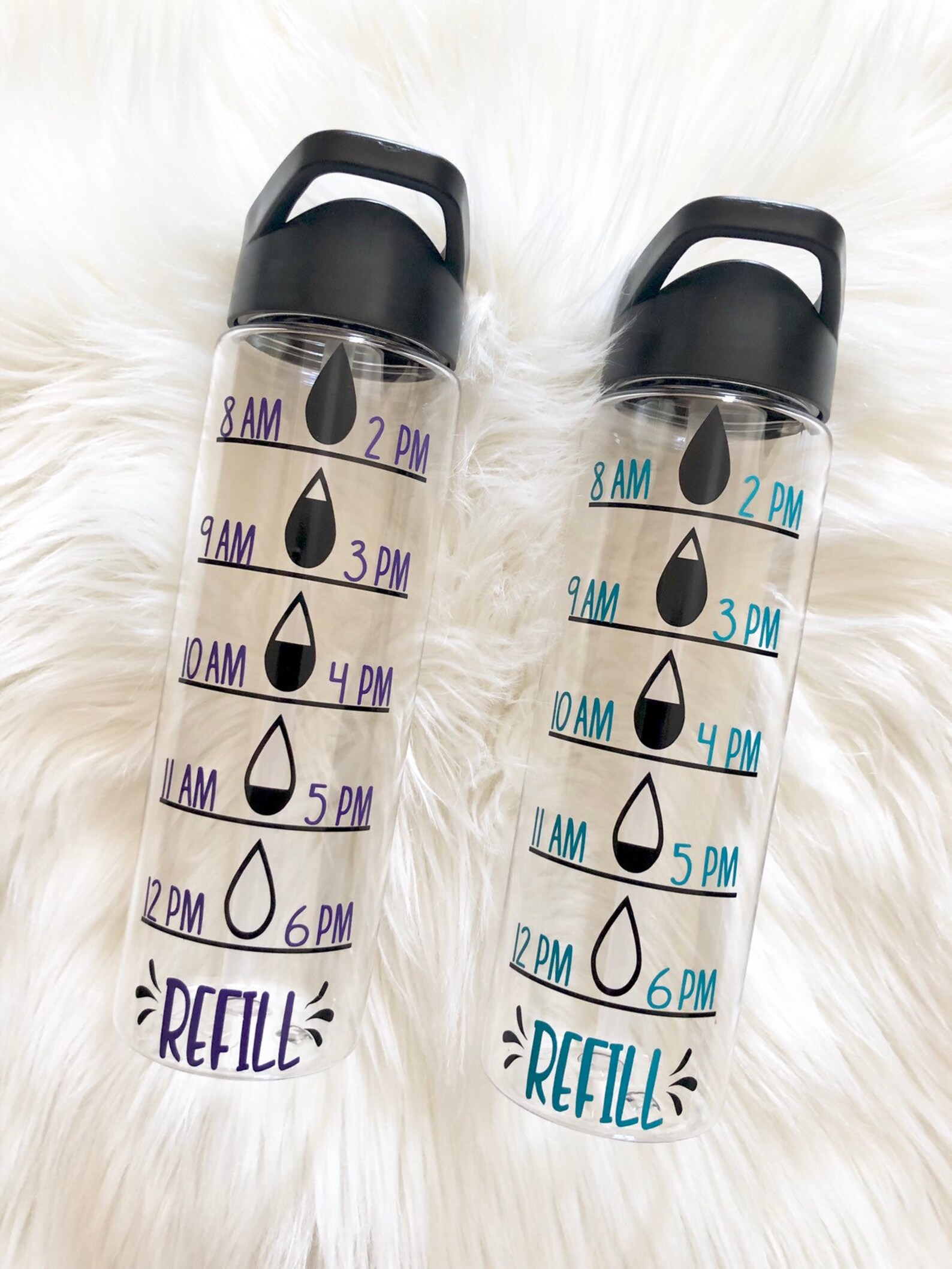 Personalized Water Bottle With Name and Water Tracker - Etsy