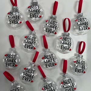 Best Staff Ever Christmas Ornament School Staff Ornament Best Staff ...