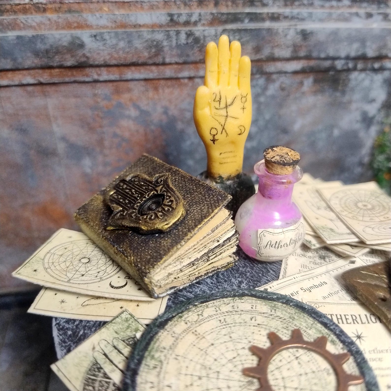 Miniature Fortune Teller Set – Dollhouse Occult Astrology Witchy Things ...
