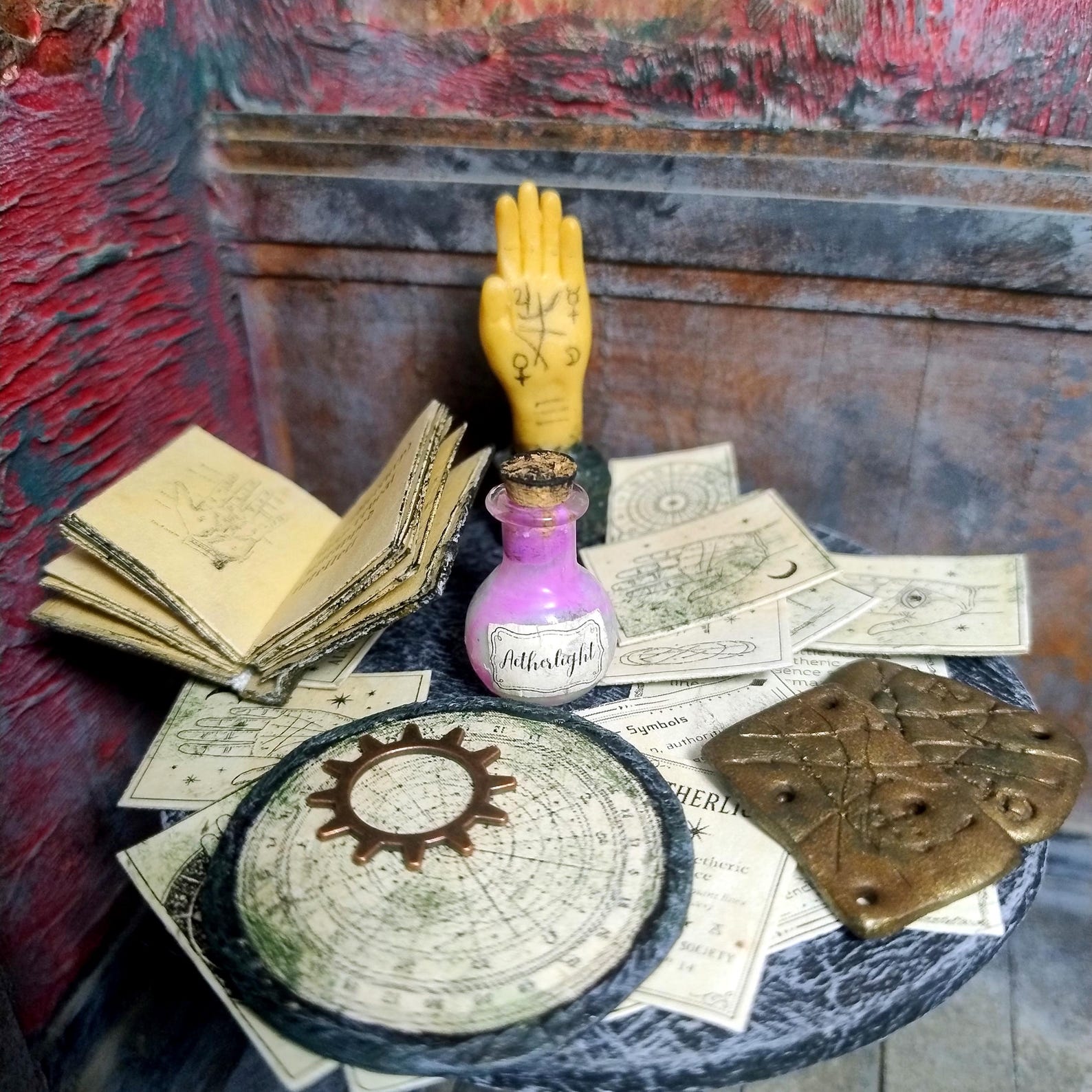 Miniature Fortune Teller Set – Dollhouse Occult Astrology Witchy Things ...