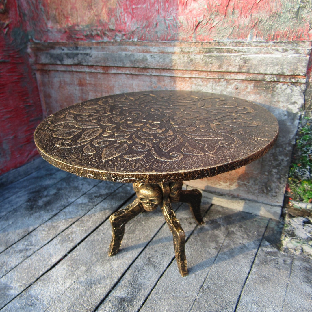 Haunted Dollhouse Table Miniature Items for Halloween Handmade Gothic ...